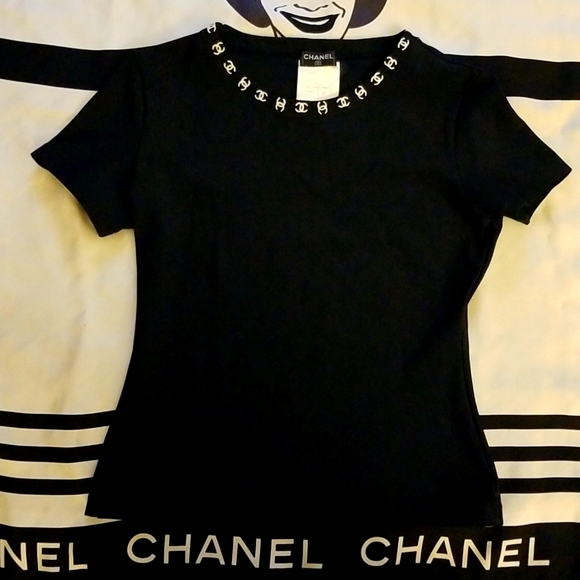 CHANEL | Tops | Chanel Vintage Authentic Knit Top | Poshmark